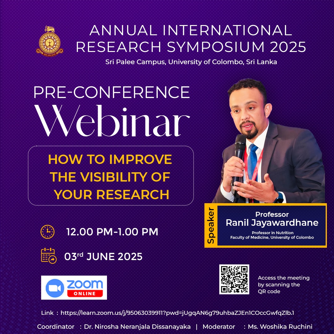 Pre-Conference Webinar | Sri Palee Campus