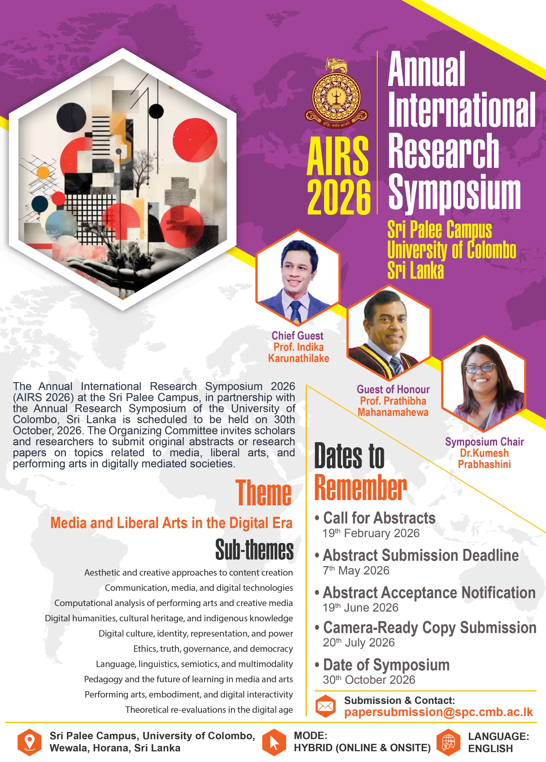 Annual-International-Research-Symposium-2026 | Sri Palee Campus